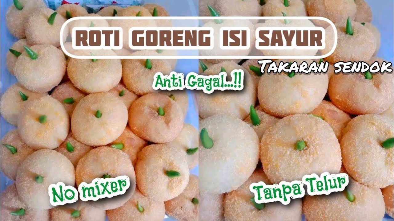 Cara membuat roti goreng lembut tanpa telur takaran sendok‼️Resep roti ...