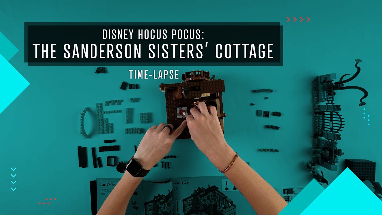 LEGO Time-lapse: Disney Hocus Pocus: The Sanderson Sisters' Cottage - YouTube