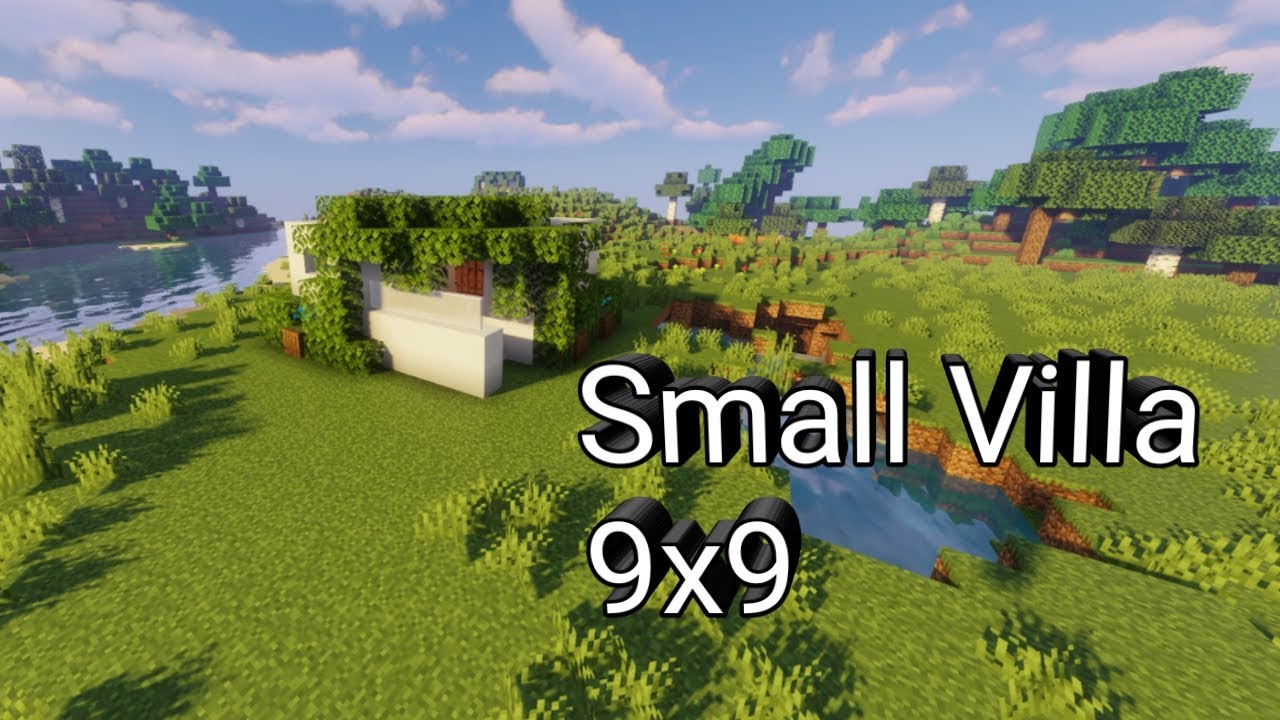 Minecraft: How to Build a Small Modern House Tutorial (9x9) #1 - YouTube