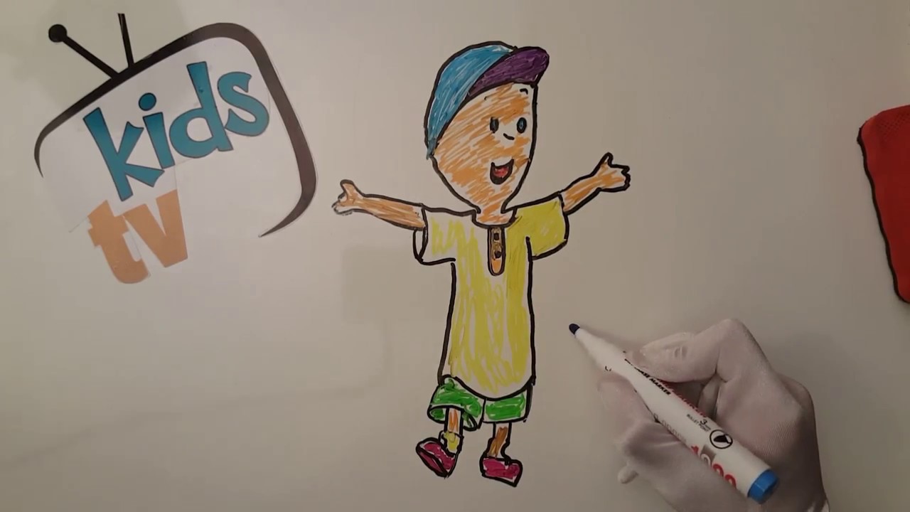 Caillou - Easy drawing for kids & pre-schoolers - YouTube