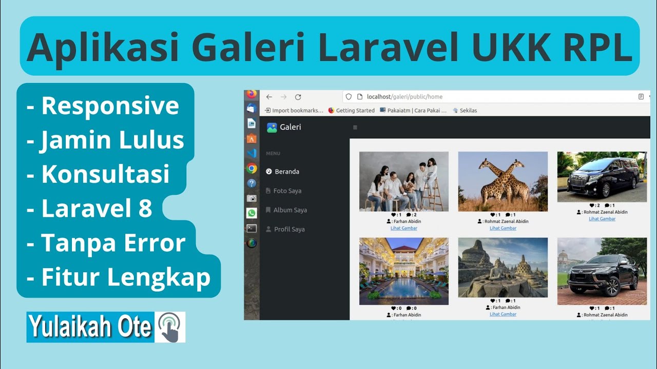 Siap Lulus UKK ? Ini Aplikasi Galeri Laravel Persiapan UKK Jaminan Lulus, Responsif, Tanpa Error ...