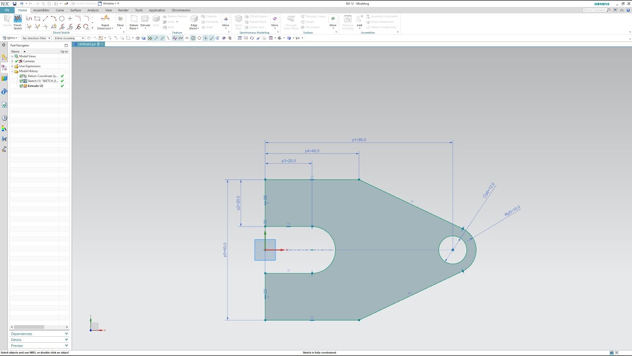 NX12 Tutorial 3-2 - YouTube