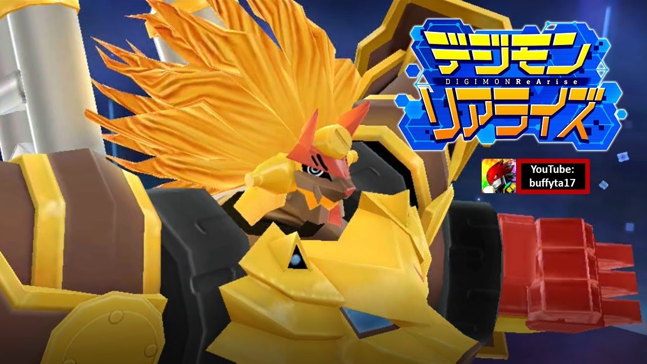Digimon ReArise - HeavyLeomon Digivolution & showcase ヘヴィーレオモン - YouTube