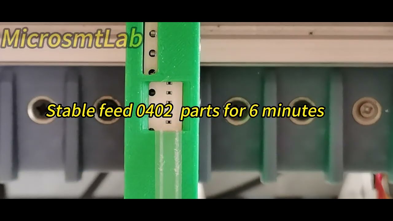 Stable feed 0402 parts for 6 minutes （Bing feeder V3）for openpnp - YouTube