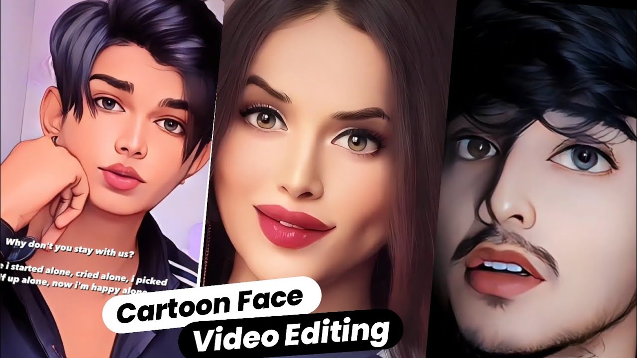 cartoon face reel new trending video editing | cartoon face reels ...