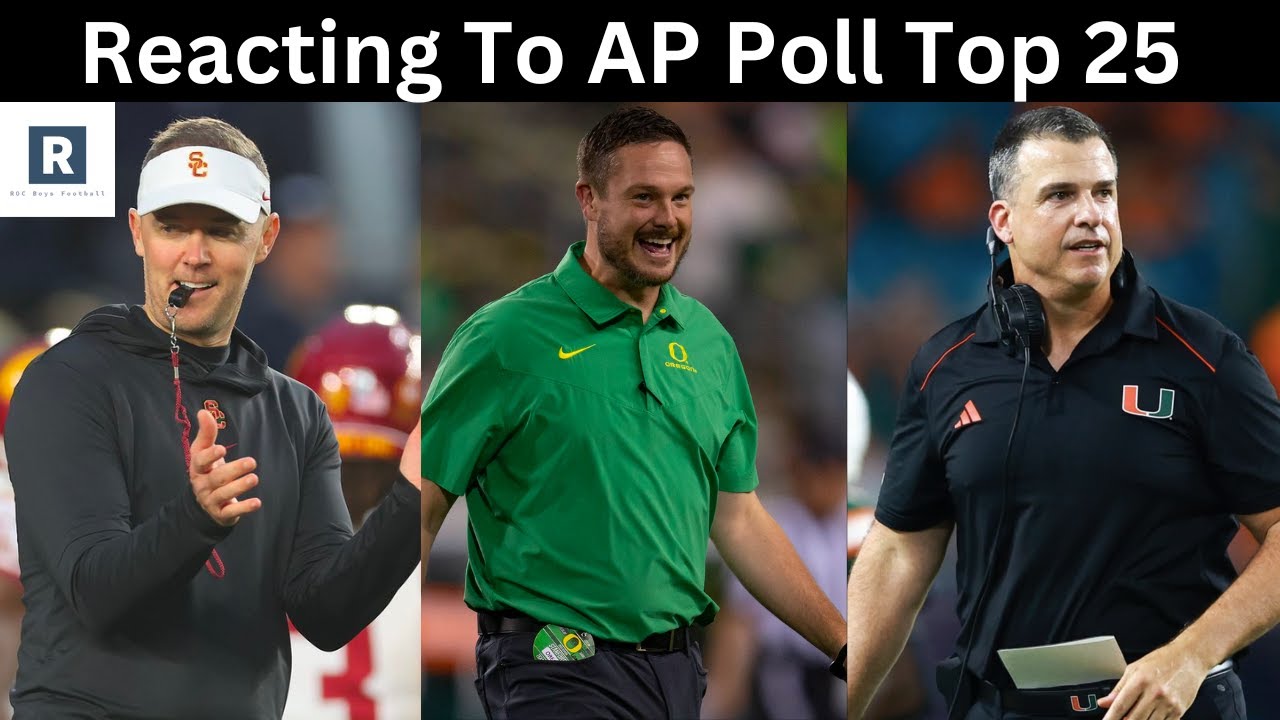 REACTING To The New College Football Rankings | AP Poll Top 25 College ...