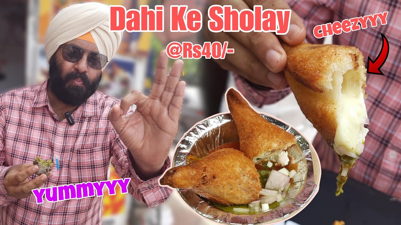 Dahi Ke Sholay Rs40/- | Cheese Ke Sholay | Delhi Street Food - YouTube