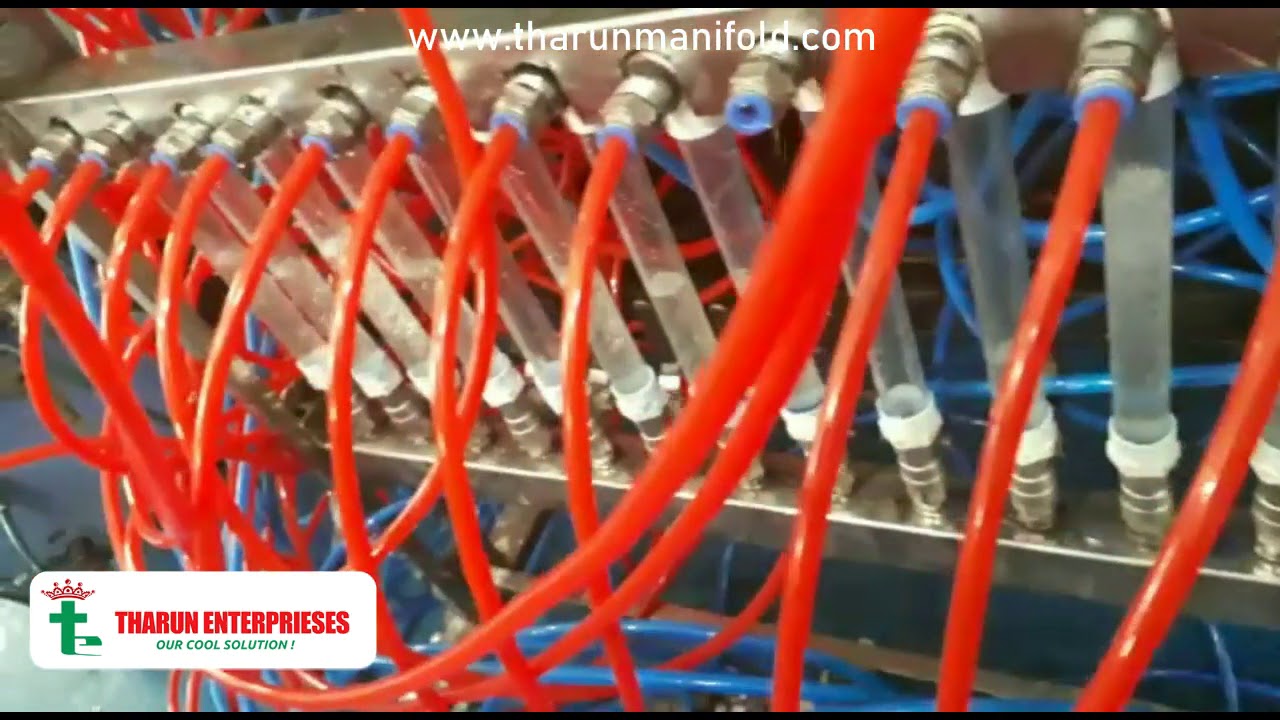 50 in 50 out SS flow visual water manifold - Tharun Manifold - YouTube