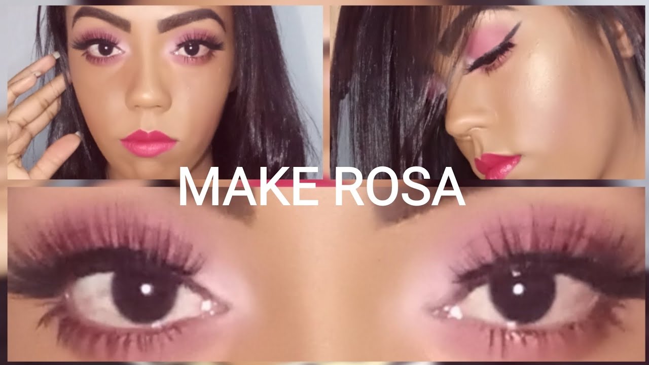 MAKE ROSA INSPIRADA NA JUBLACK 😍 - YouTube