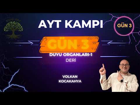 AYT KAMPI GÜN 3 | DUYU ORGANLARI -  DERİ 🧬 (1. Kısım)