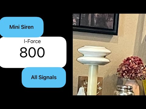 Mini Siren Test: ASC I-Force 800 - All Signals - At Home (Living Room ...