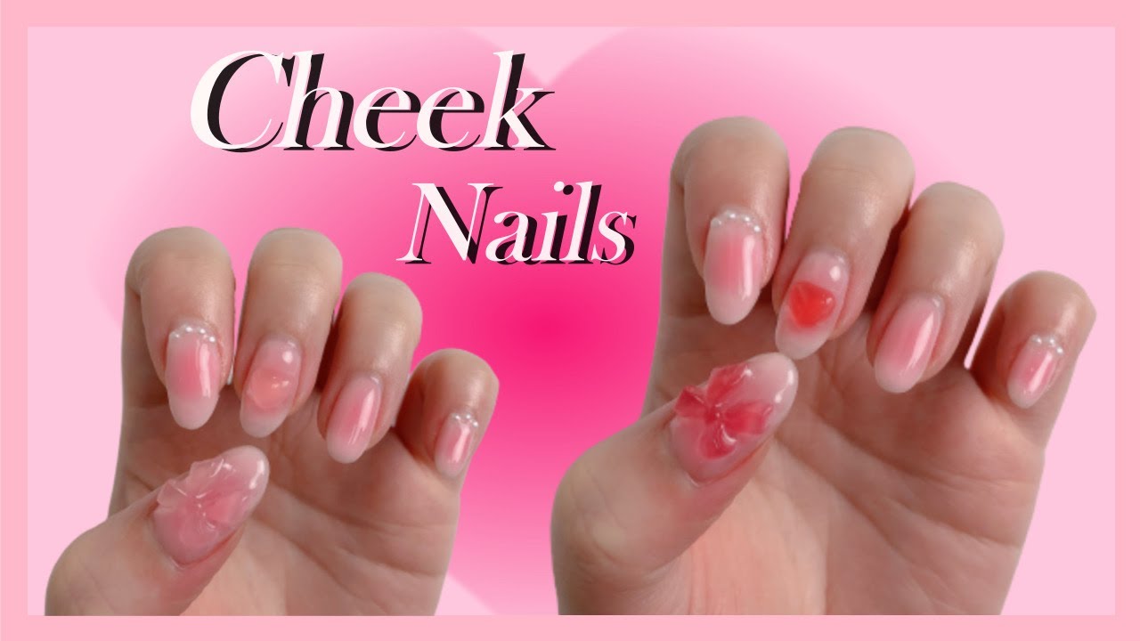 CUTE Cheek nails ️ color-changing accessories / self nail / nail ...