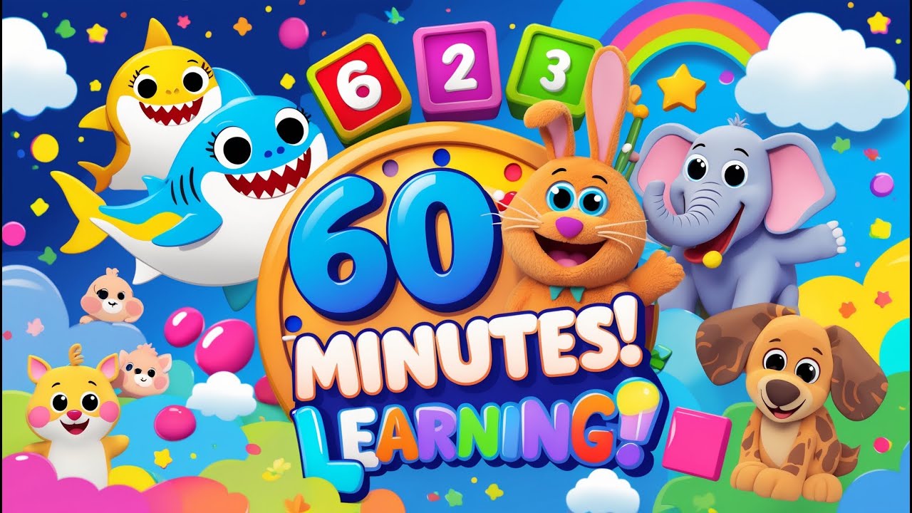 60 minutes of Fun Learning Songs For Kids! - YouTube