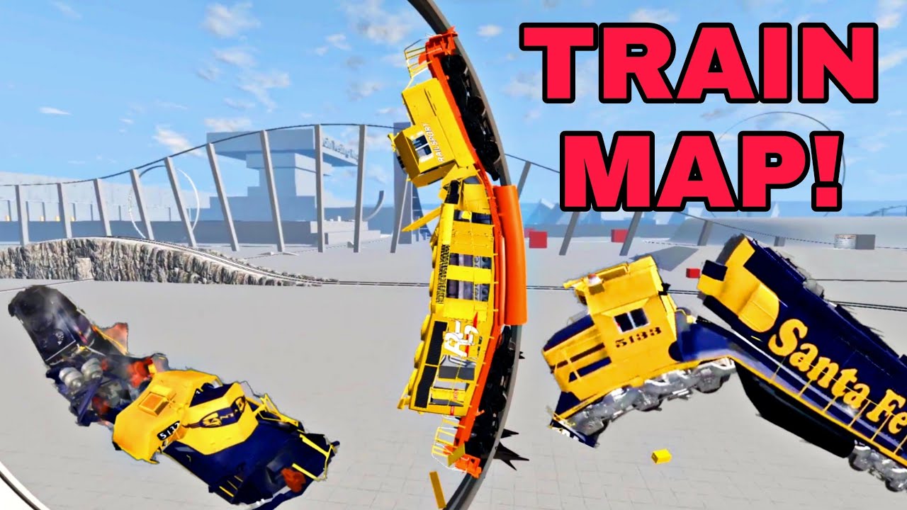 This New Insane Map Was Made To Destroy Trains! - BeamNG Mods - YouTube