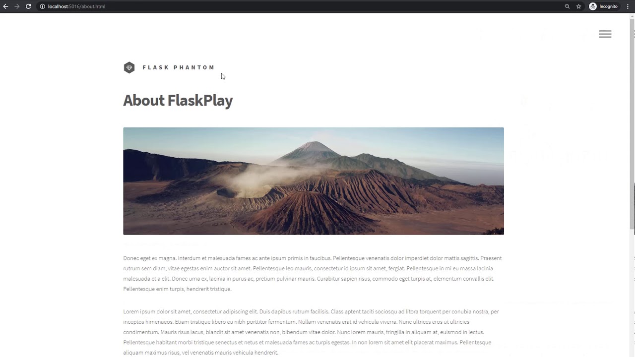 Flask Html5up Phantom Open Source Web App Coded In Flask Appseed Youtube