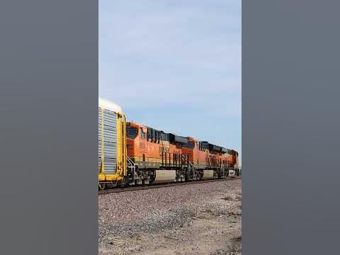 BNSF 6941 EB AUTORACK TRAIN 12-15-2022 - YouTube