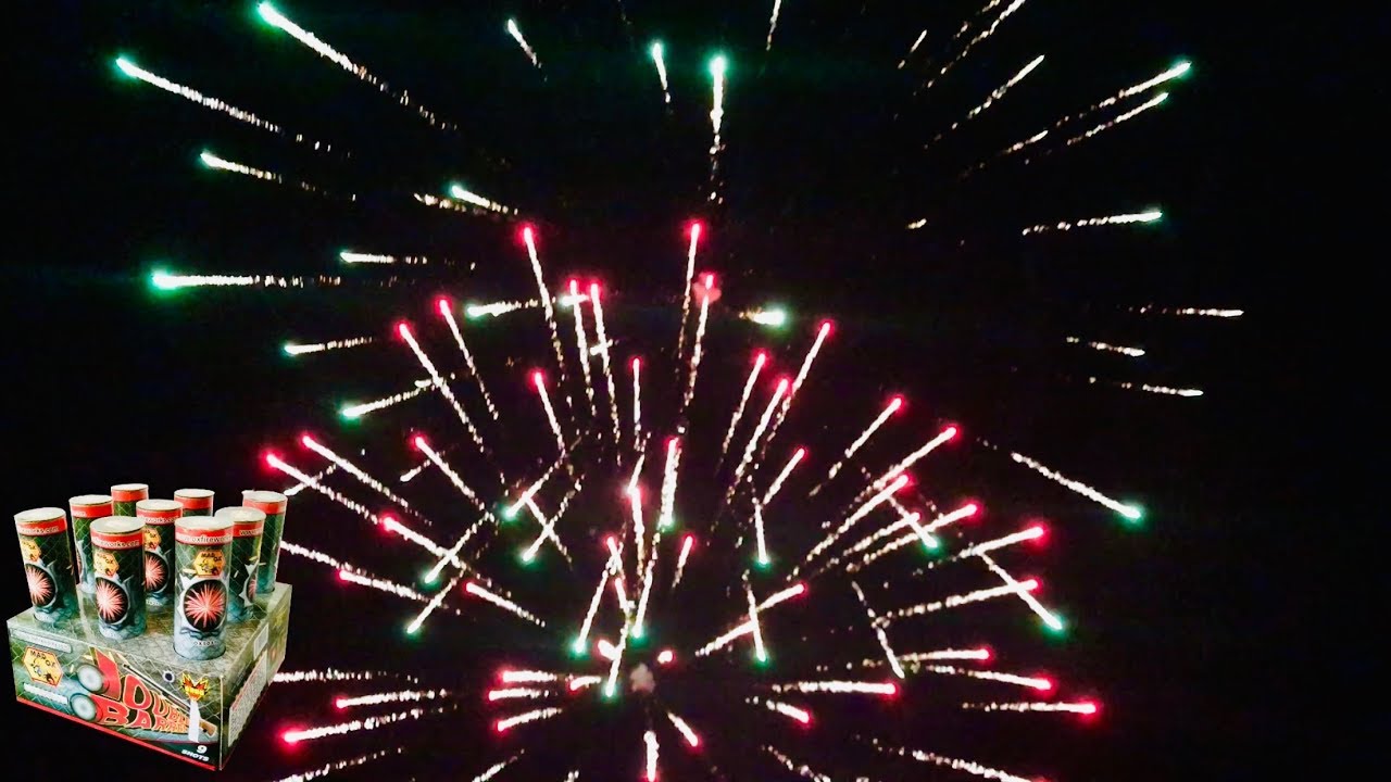 Double Barrel - 9 Shots MASSIVE Double Breaks - Mad Ox Fireworks - YouTube