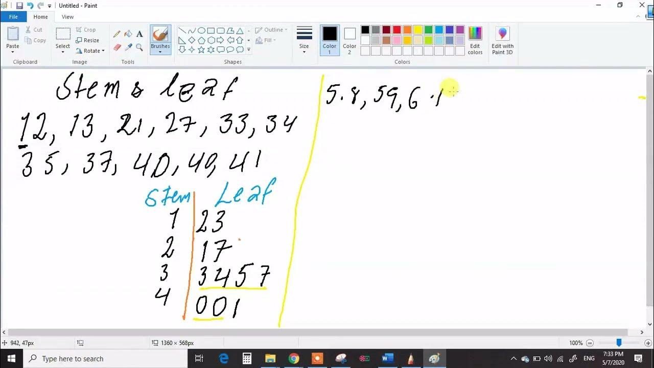 1. Basic Statistics: How to Make Stem and Leaf Plots (Af Soomaali ...