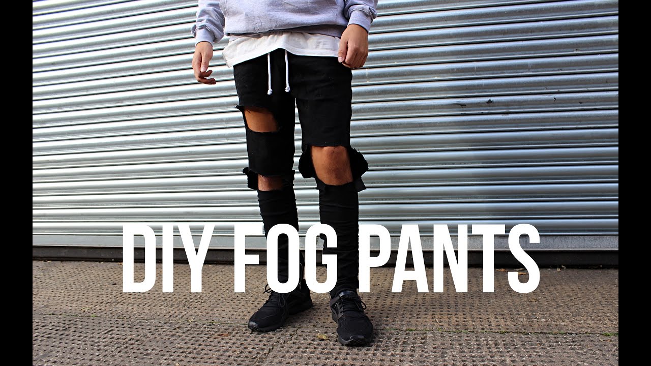 Fear Of God Zipper Pants DIY | How To Distress - YouTube