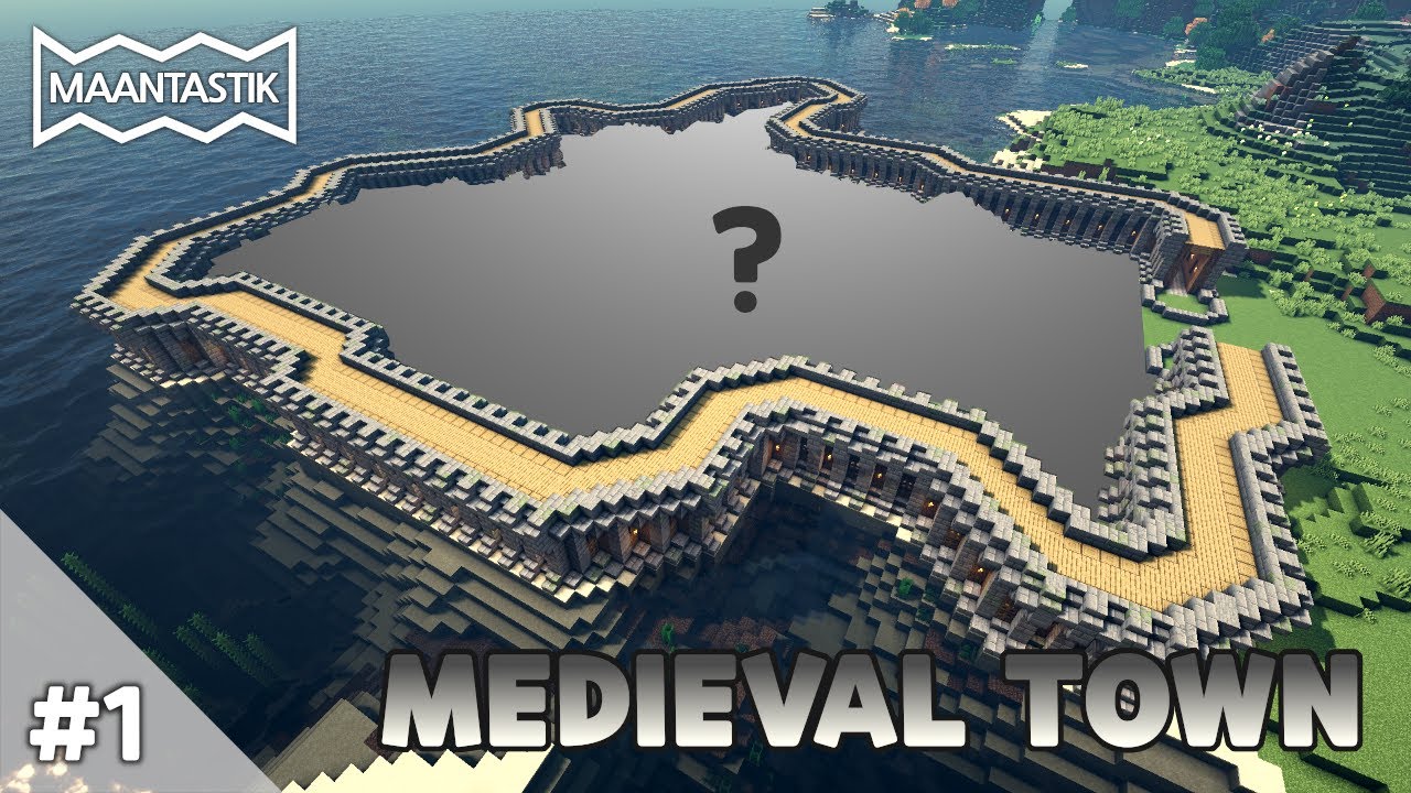 [Minecraft tutorial #26] - How To Build a Medieval Castle Wall ...