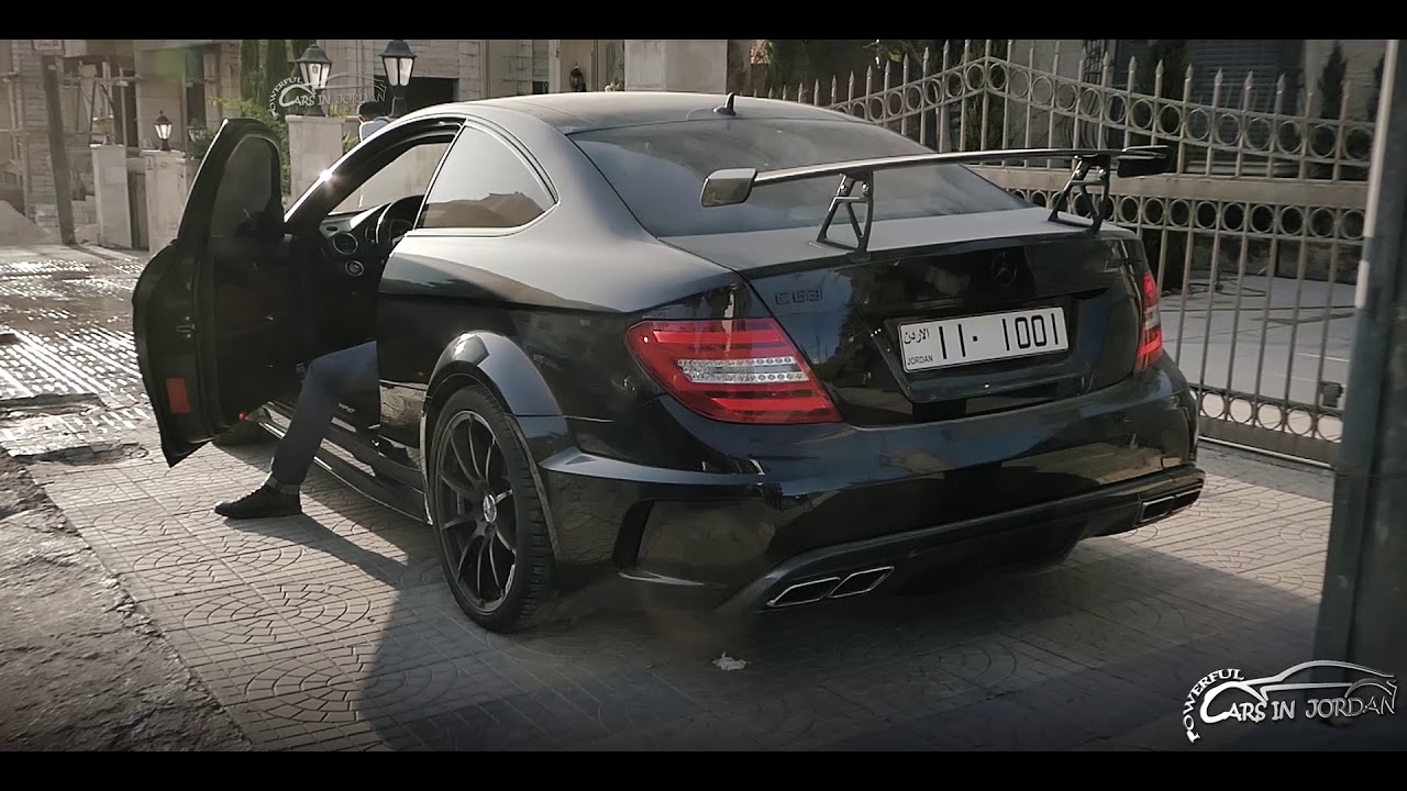 Mercedes C63 AMG Black Series w/Akrapovic Titanium Exhaust - YouTube