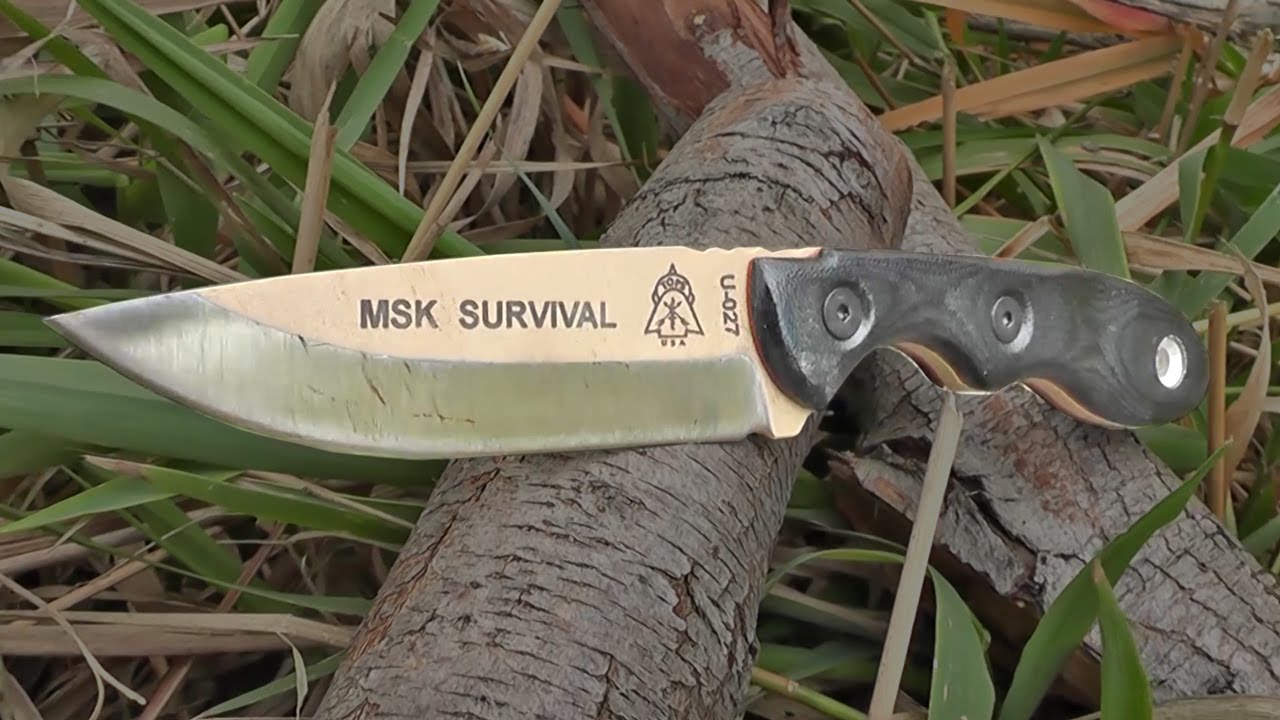 TOPS MSK Survival Knife: Field Review - YouTube
