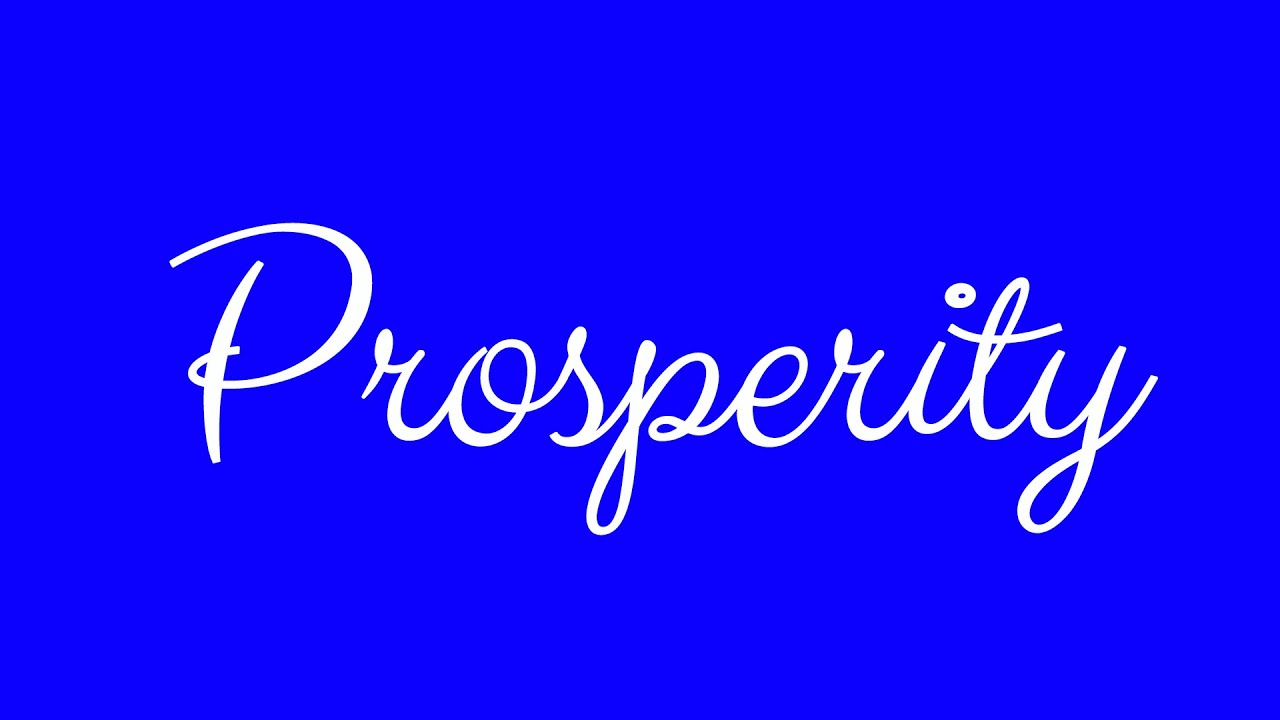 Learn how to Sign the Name Prosperity Stylishly in Cursive Writing ...