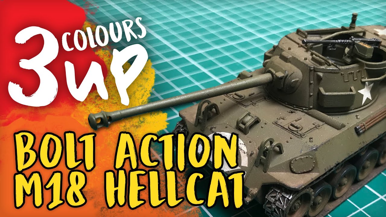 M18 Hellcat Miniature Painting Tutorial | Bolt Action - YouTube