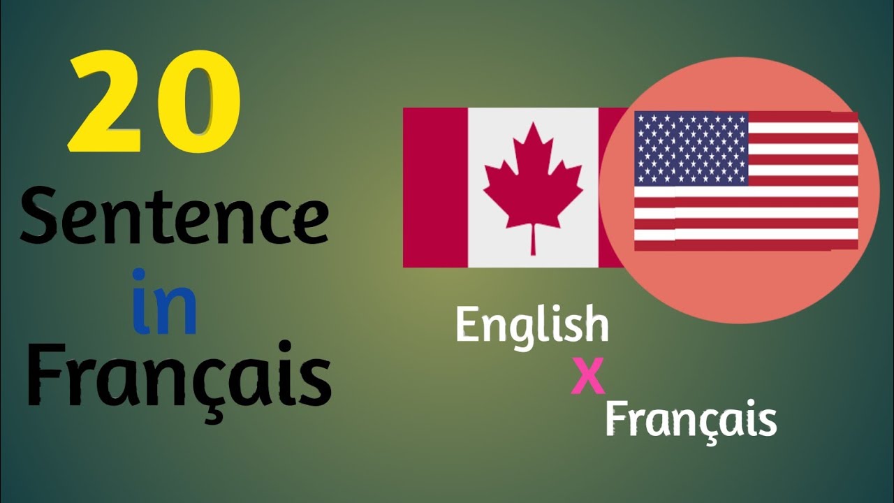 French and English language speaking practice for beginners ...