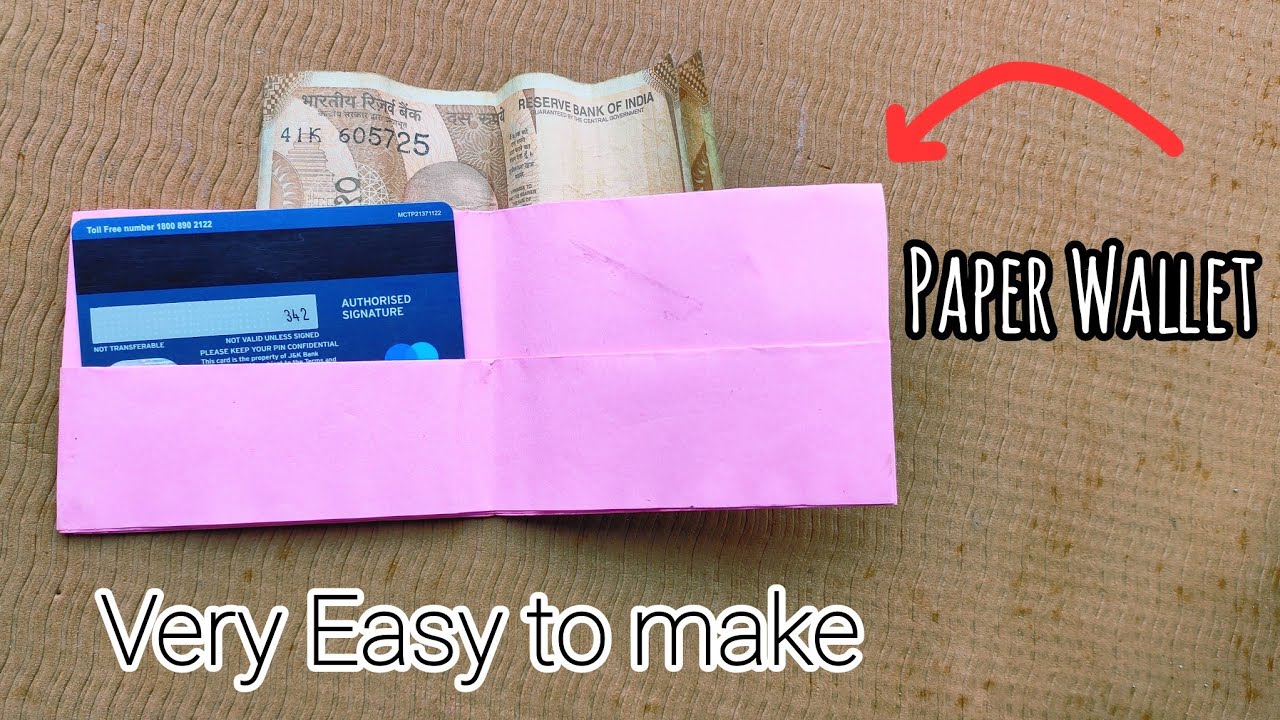 Paper Wallet Origami craft || Paper Wallet Kaise Banaye #papercraft # ...