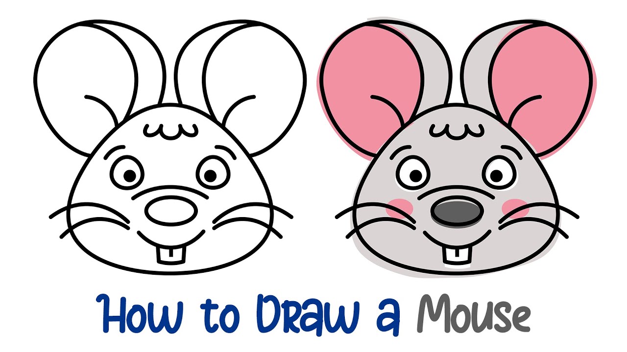How to Draw a Mouse Step by Step - Super Easy! - YouTube