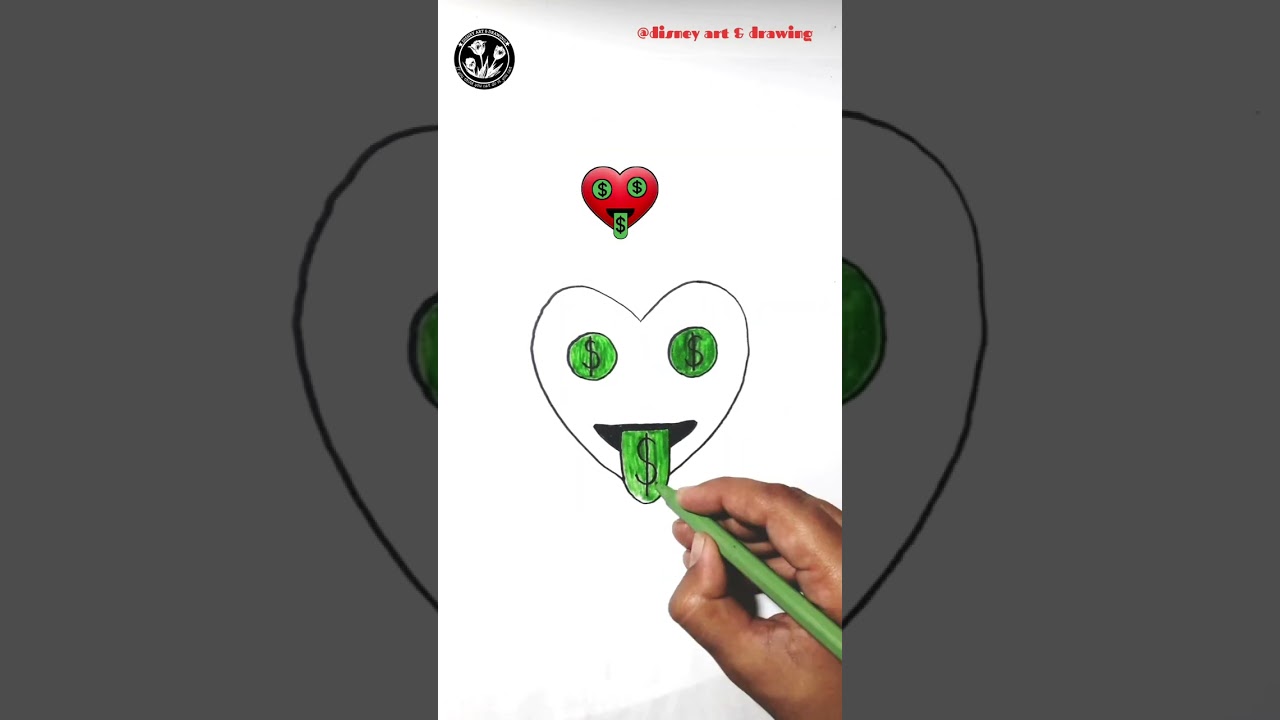how to draw money emoji whatsapp #shorts #art #easy #drawing #daily # ...