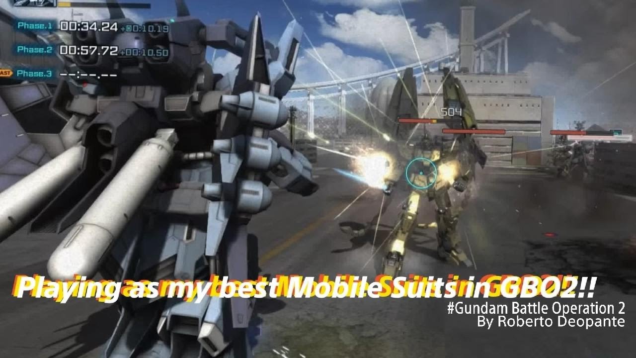Playing as my best Mobile Suits in GBO2!! - YouTube