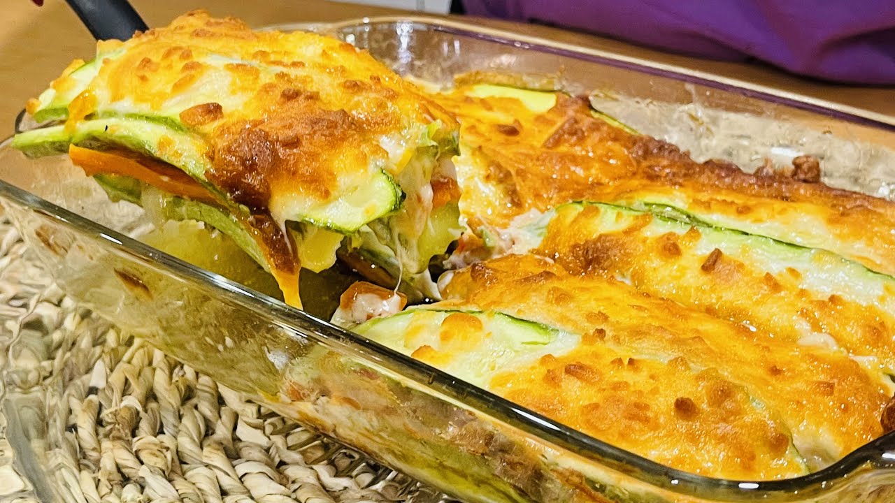 ZUCCHINI LAZANIA " Quick and Delicious recipe Amazing ️#Dinner - YouTube