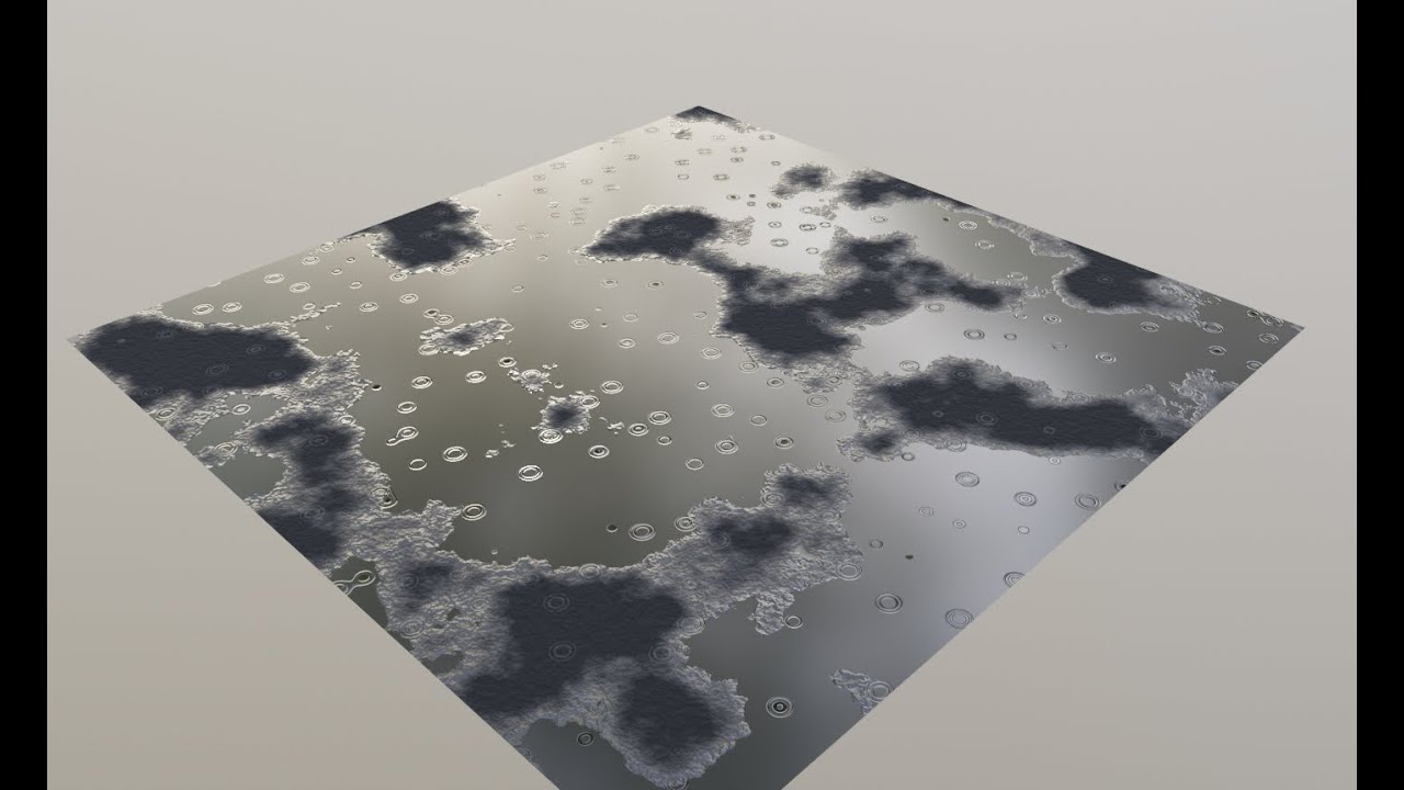 Procedural Puddle & Rain Material | Blender 2.8 - YouTube