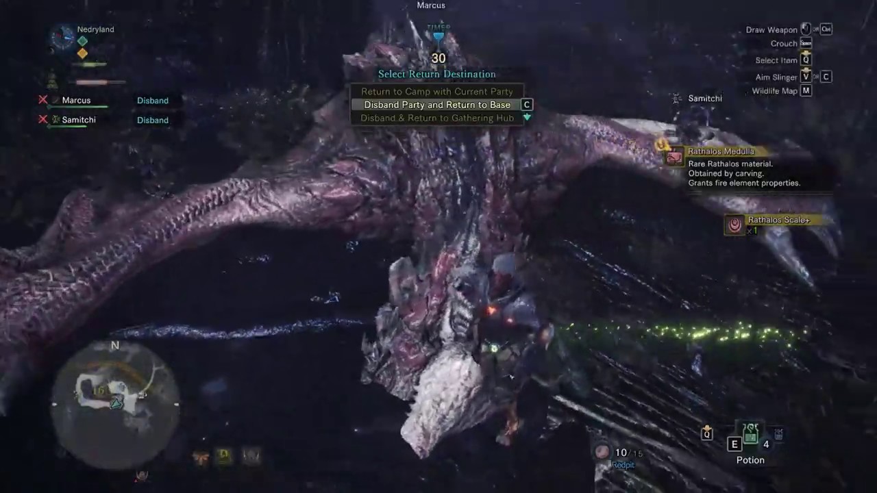 Monster Hunter world: Hunting Pink Rathian and Rathalos - YouTube