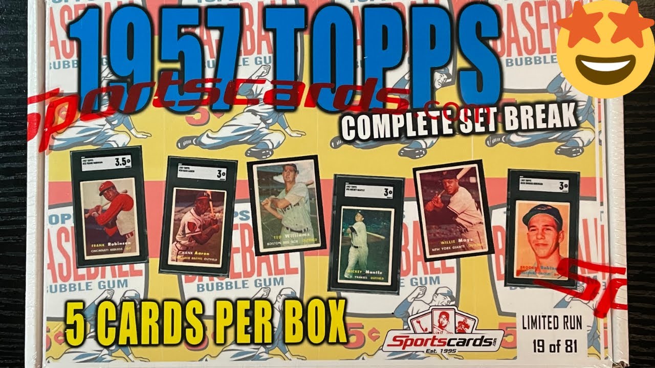 1957 Topps Mystery Box from Sportscards.com. 5 Cards per Box! What will ...