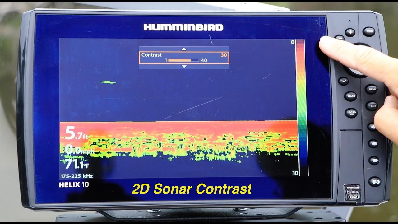 Humminbird HELIX | 2D Sonar Contrast | The Technological Angler - YouTube