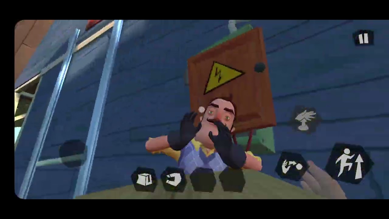 I played hello neighbor [act 1] speed run!! - YouTube