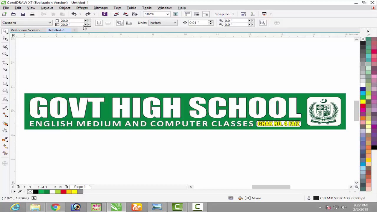 How to Design Banners in Coral Draw - YouTube