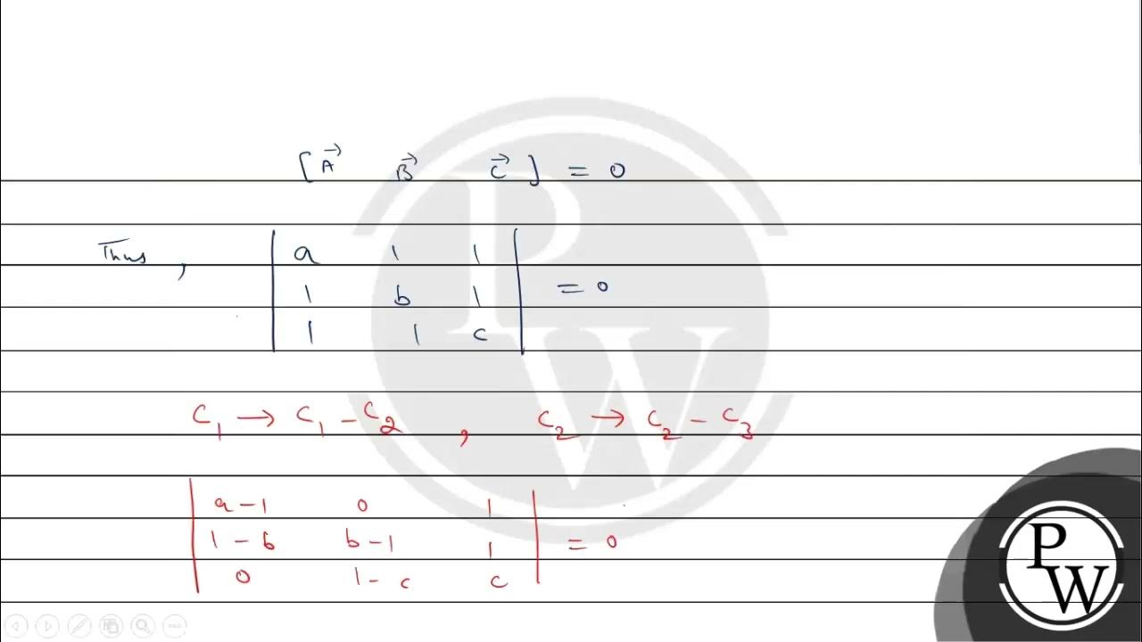 Let \(a, b, c\) be three distinct real numbers, none equal to one. If the vectors \(a \hat{i}+\h ...