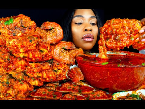 KING CRAB SEAFOOD BOIL MUKBANG | SEAFOOD | MUKBANG | DESHELLED LOBSTER | SEAFOOD BOIL | ASMR EATING