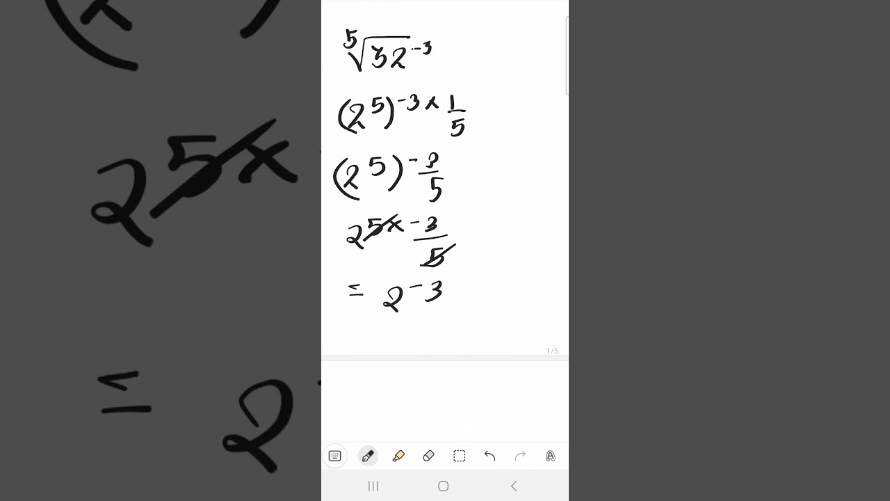 How To Solve 5th Root Of 32 YouTube How To Solve 5th Root Of 32 YouTube
