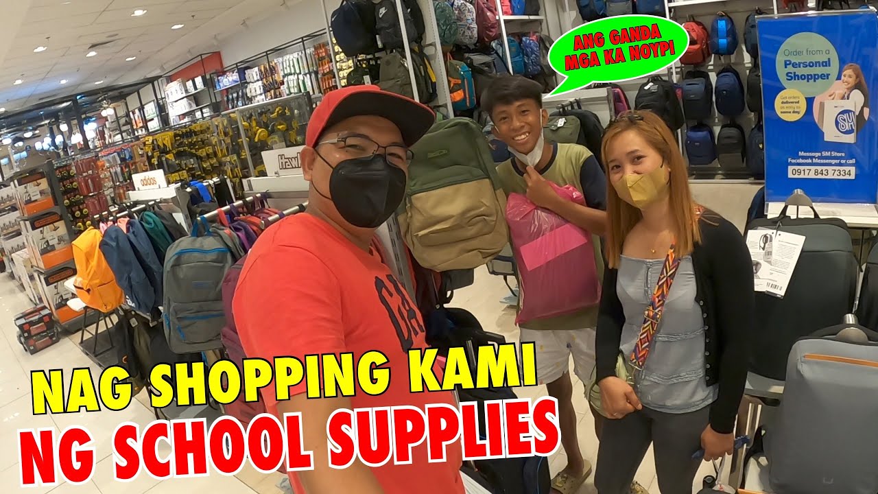 Bumili kami ng gamit ni Rhienyan pang school - YouTube