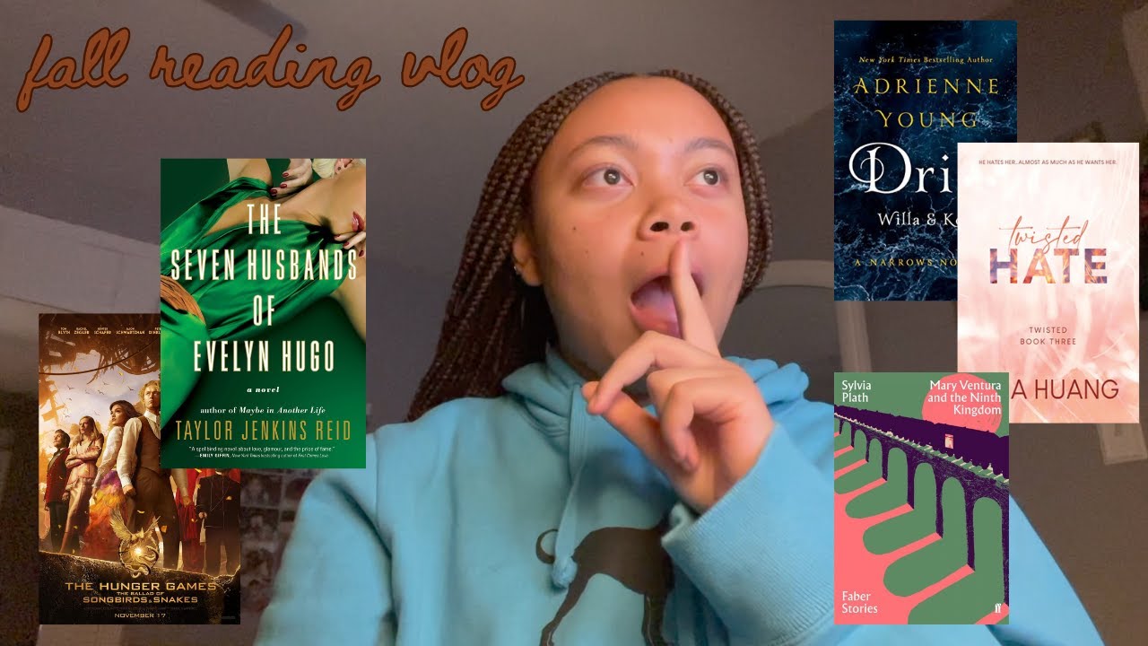 fall reading vlog | reading 5 books, watching TBOSAS, & a book haul ...