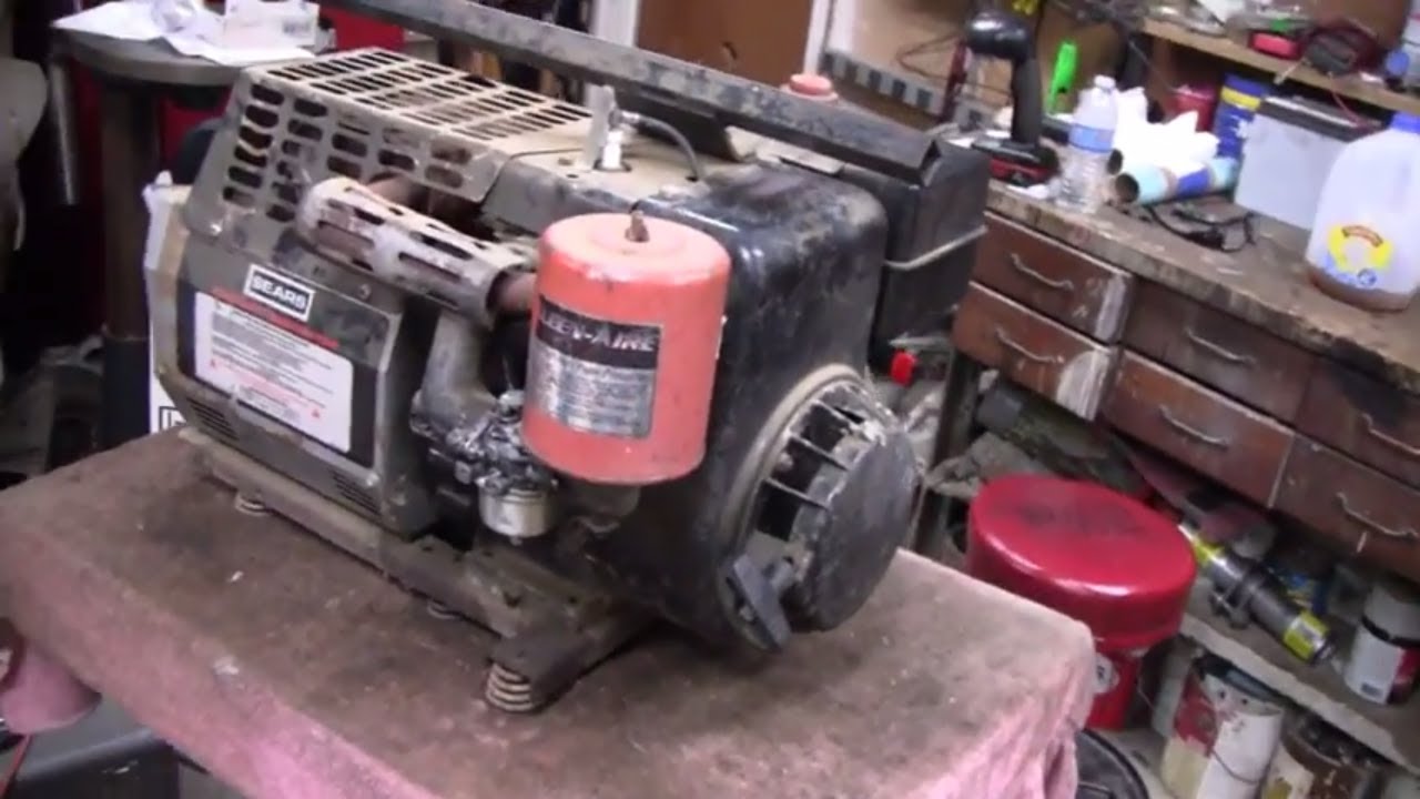 SEARS GENERATOR REPAIR (part 4) - YouTube