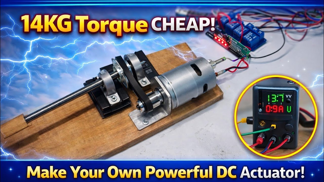 LINEAR ACTUATOR DC FAST MOVING AND 13.00 KG TORQUE #diy #motor # ...