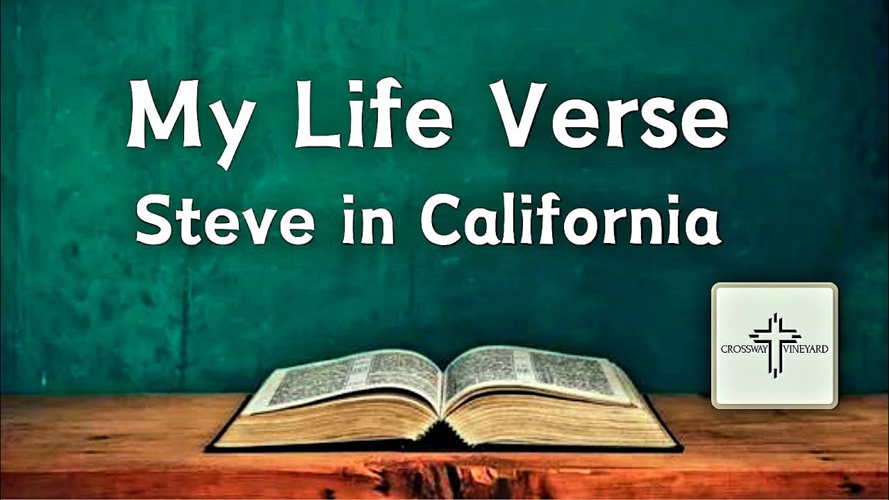 "My Life Verse" with Steve Sjogren - 1 Peter 4:8 - YouTube