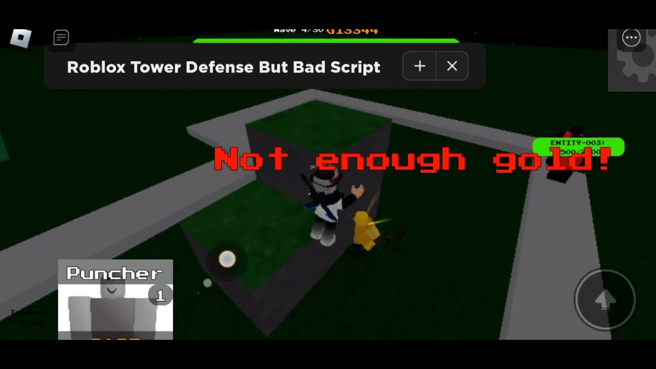 Roblox tower defense but bad script (1.1) - YouTube