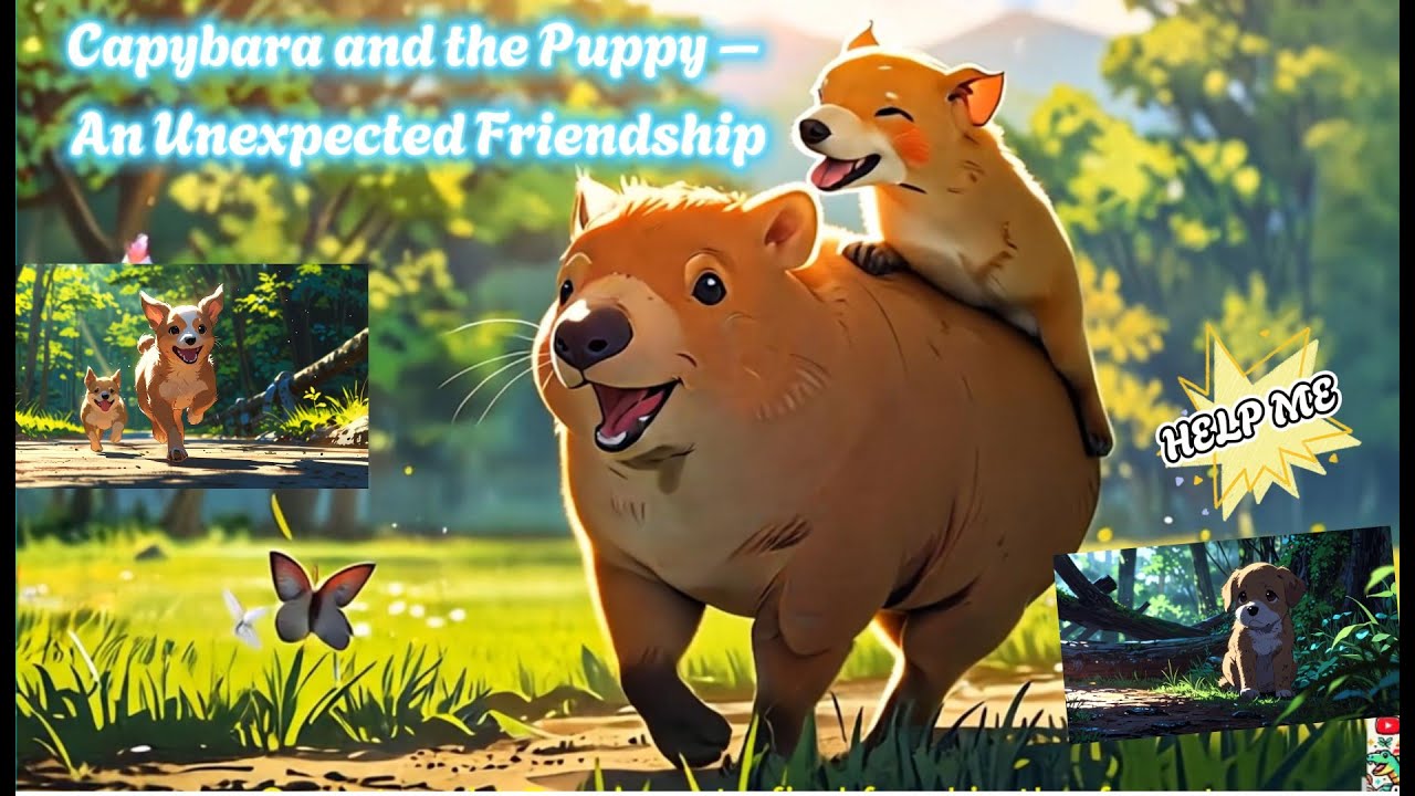 Capybara and the Puppy – An Unexpected Friendship - YouTube